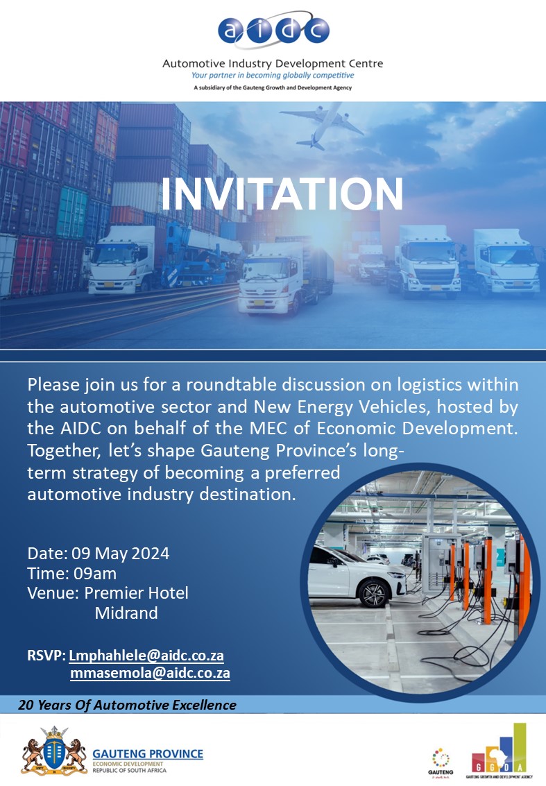 Invitation-Logistics within the automotive sector - AIDC